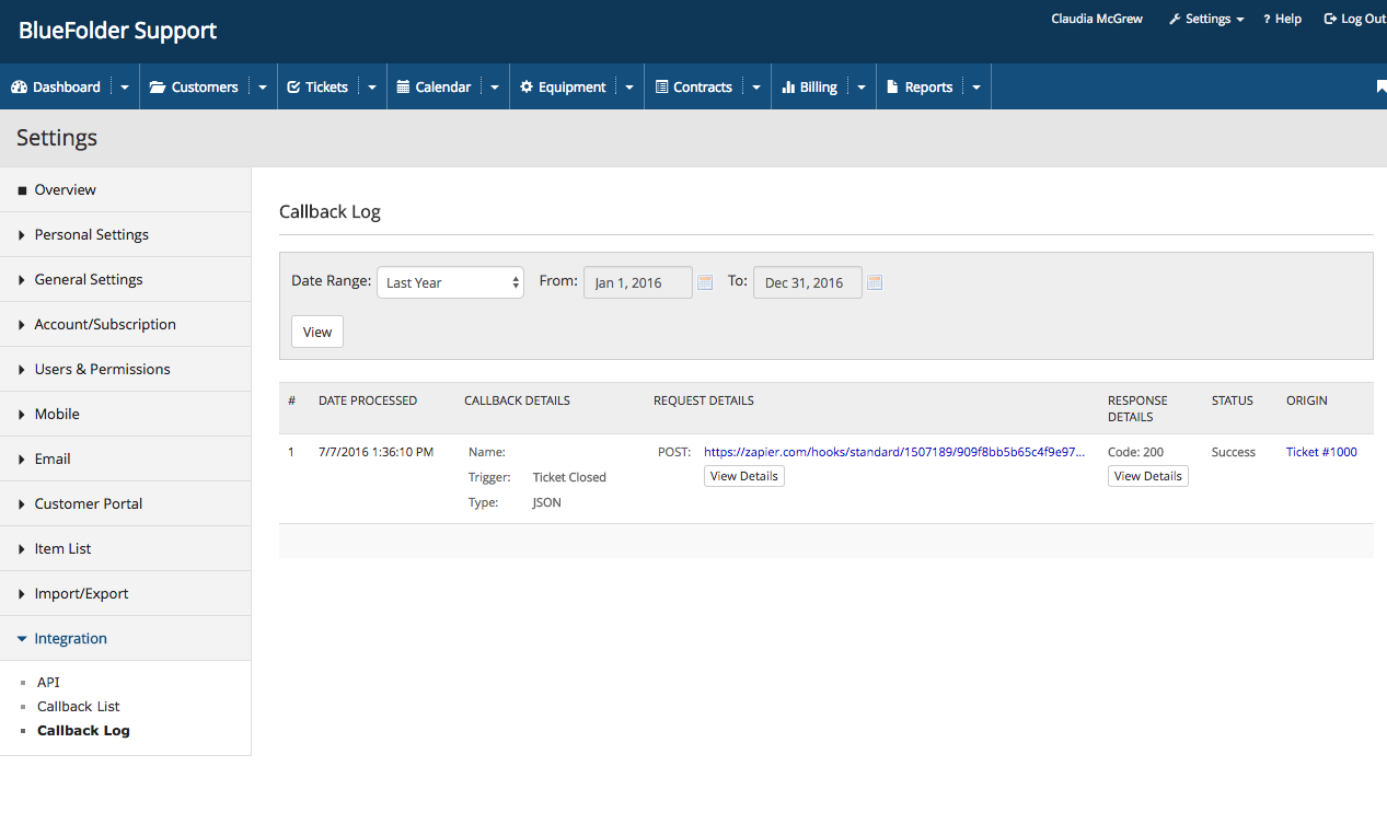 Troubleshooting Callback Integration – BlueFolder Support Troubleshooting Callback Integration – BlueFolder Support